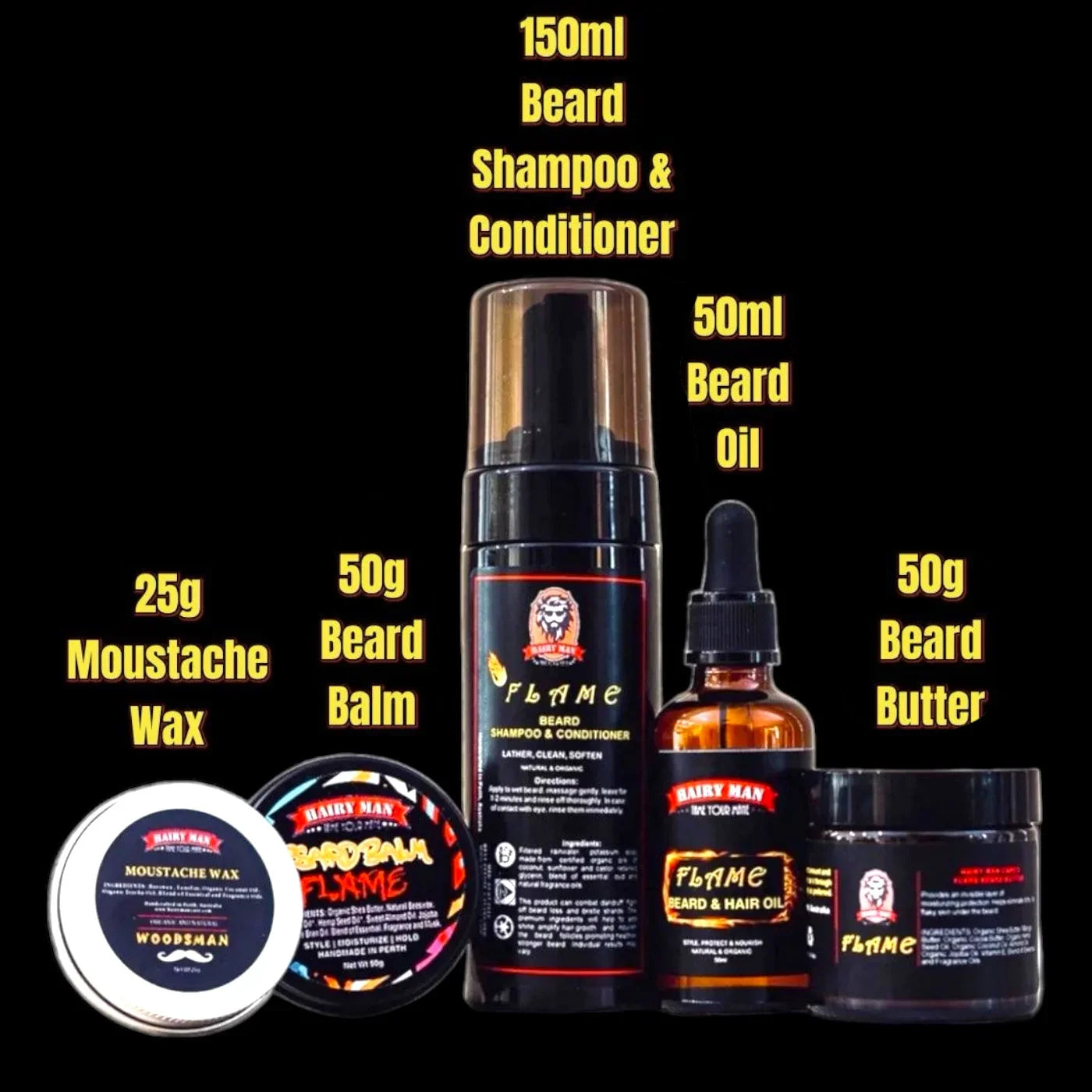 Beard Care Essential Kit - Growth & Grooming | Australia – Hairy Man Care
