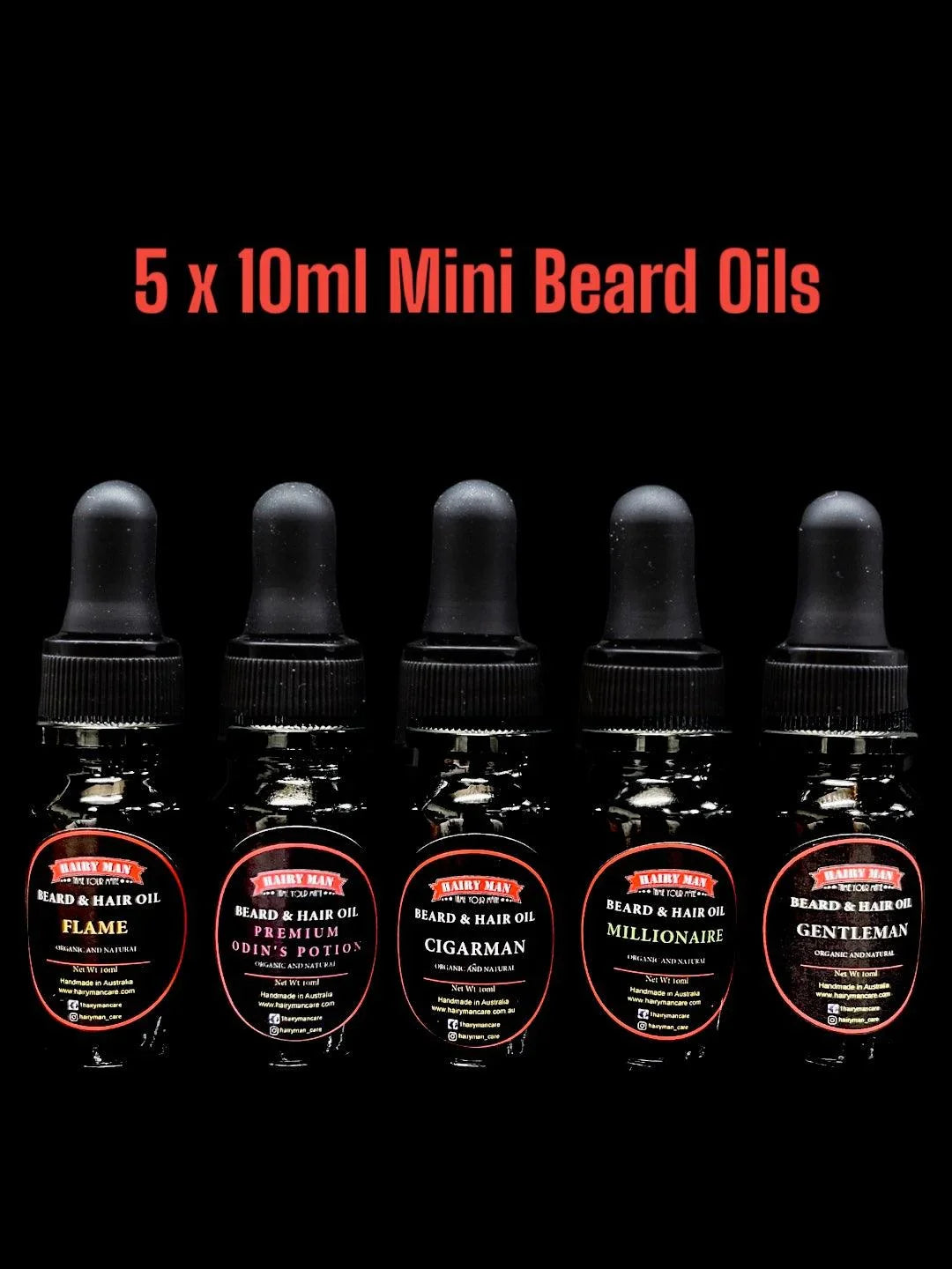 Mini Beard Oils | Organic Oils | 5.0 Stars | Beard Oil Australia ...